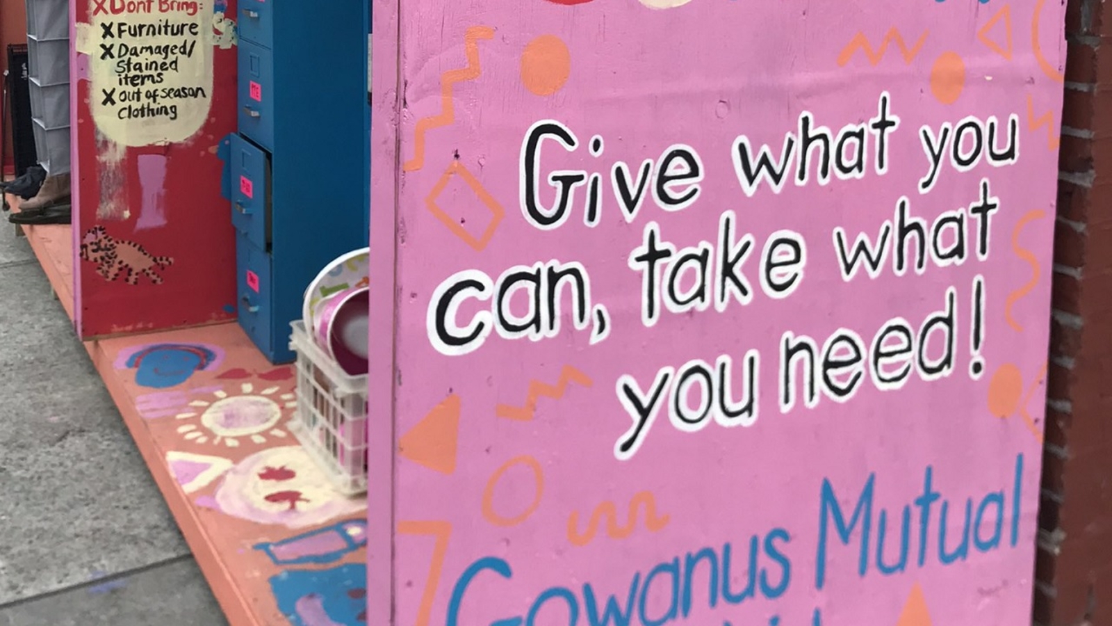 Brooklyn neighborhood donates what they can, takes what they need at ...