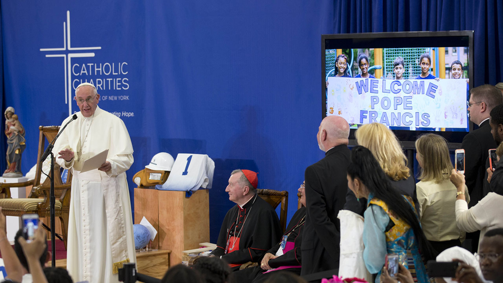 Pope Francis' remarks at the Our Lady Queen of Angels School in East ...