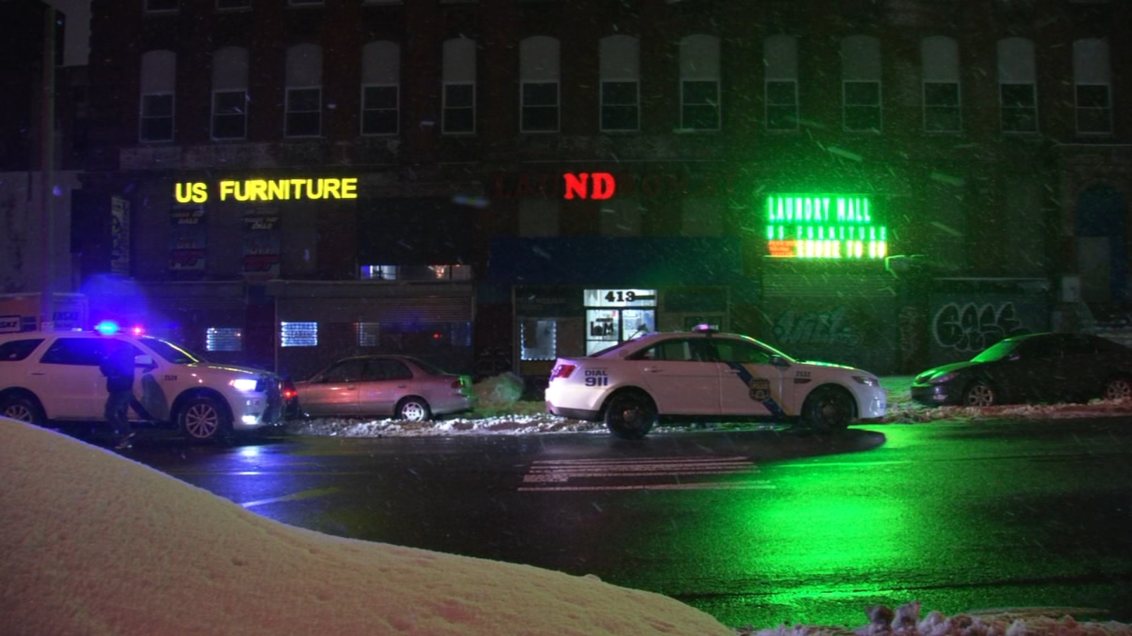 Man shot while shoveling snow outside Philadelphia laundromat on East ...