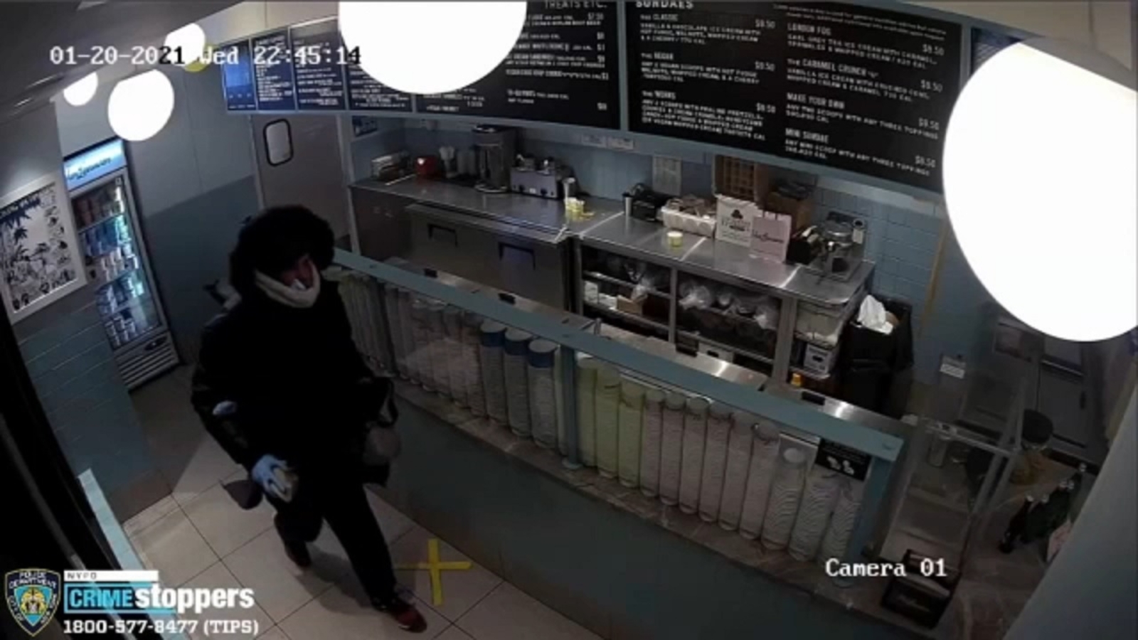 Manhunt for suspect who threw rock at ice cream shop worker's head ...