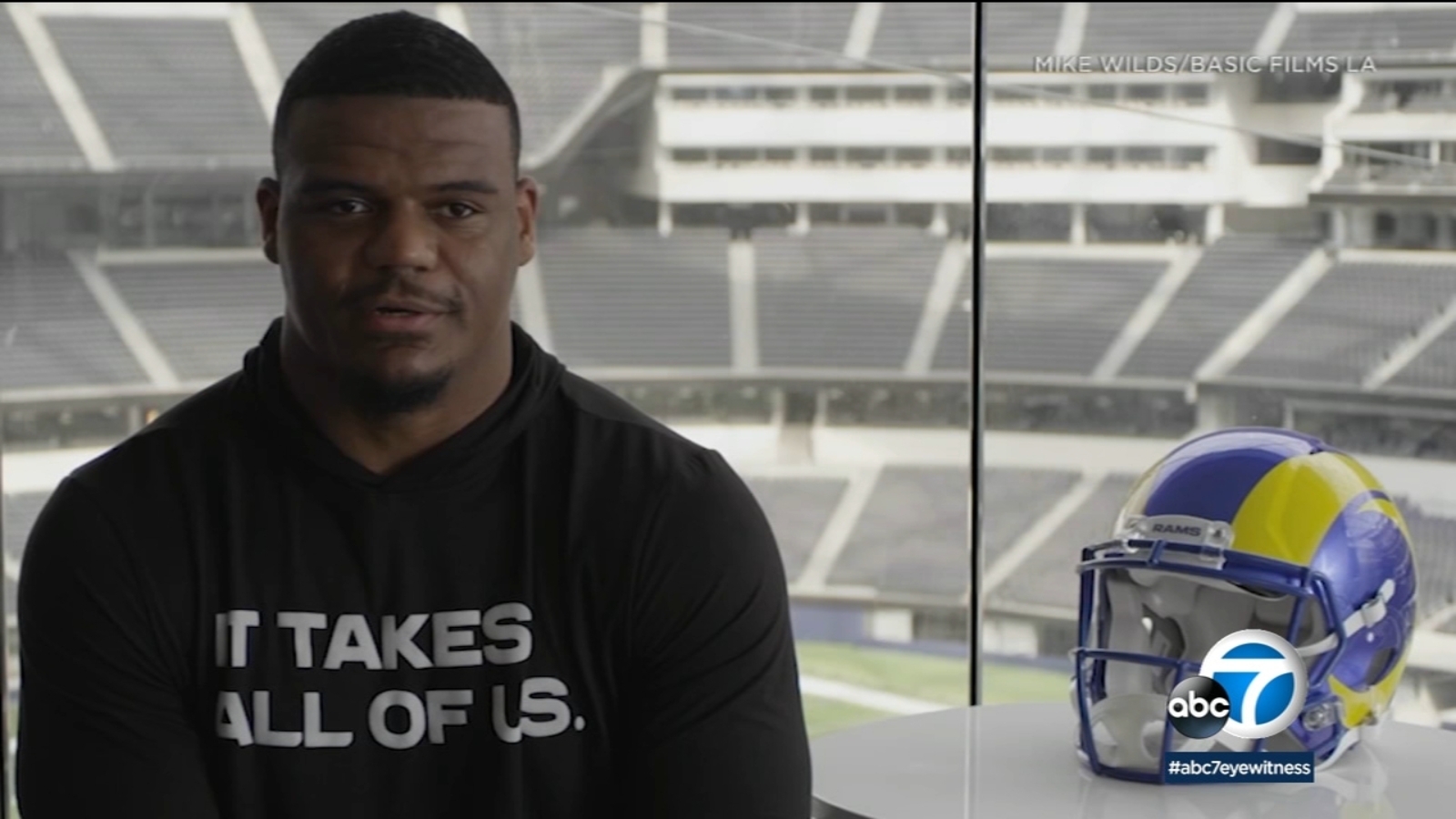 LA Rams player Micah Kiser works to spread message of unity - ABC7 Los ...