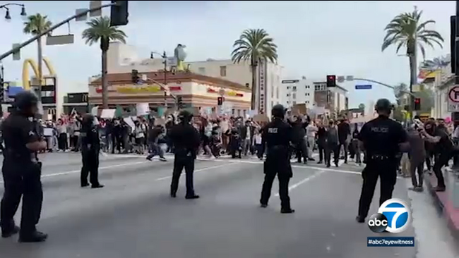 LAPD chief seeks to fire employee who posted image mocking George Floyd ...