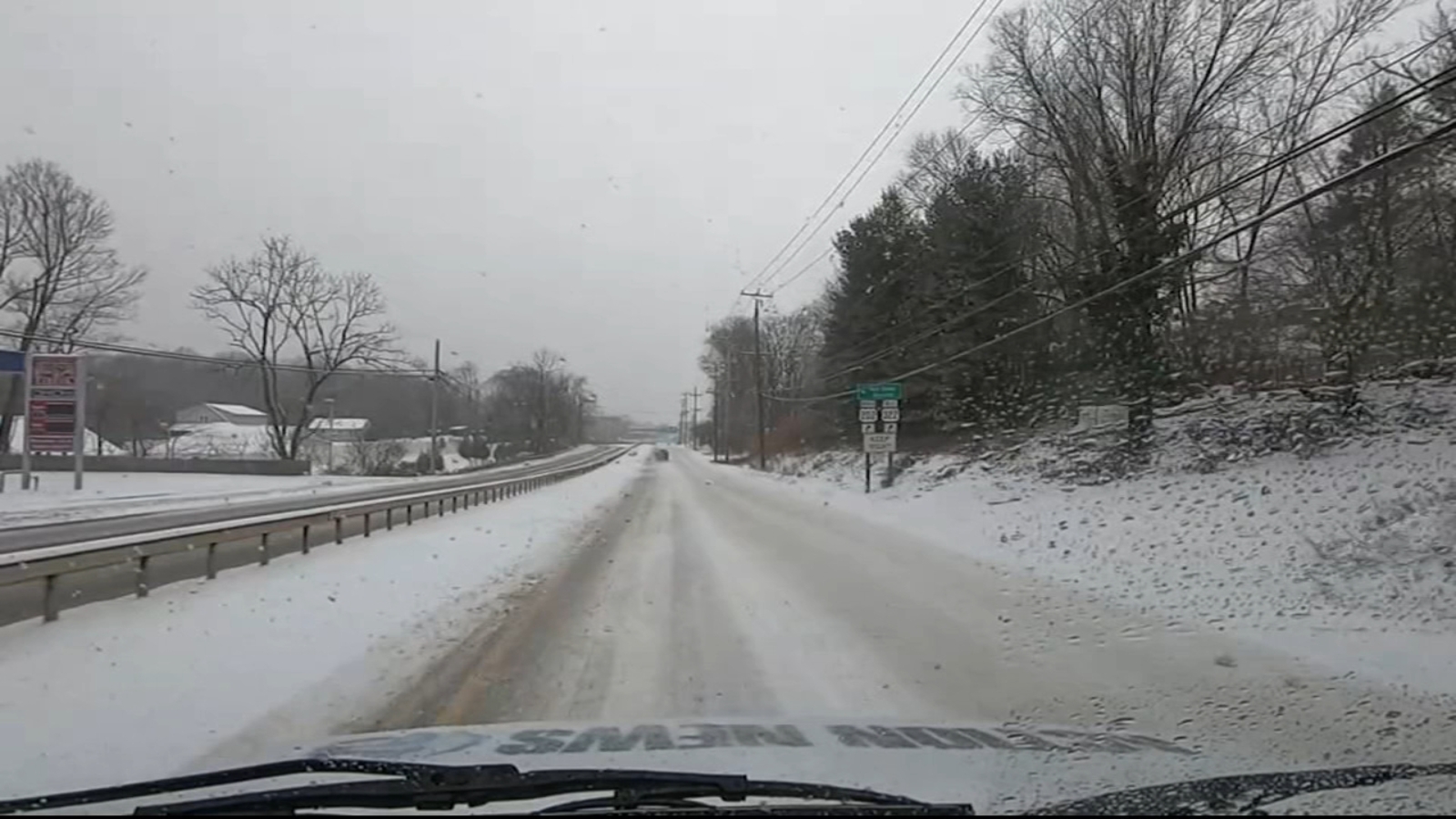 Several inches of snow, sleet fall in Chester County, Pennsylvania ...