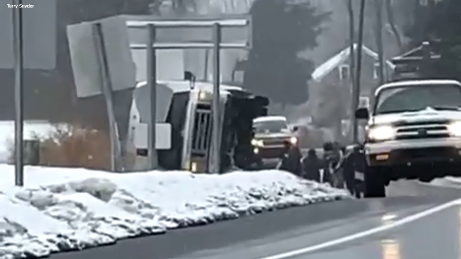 15 injured when bus overturns on Route 206 in Montague Township, New ...