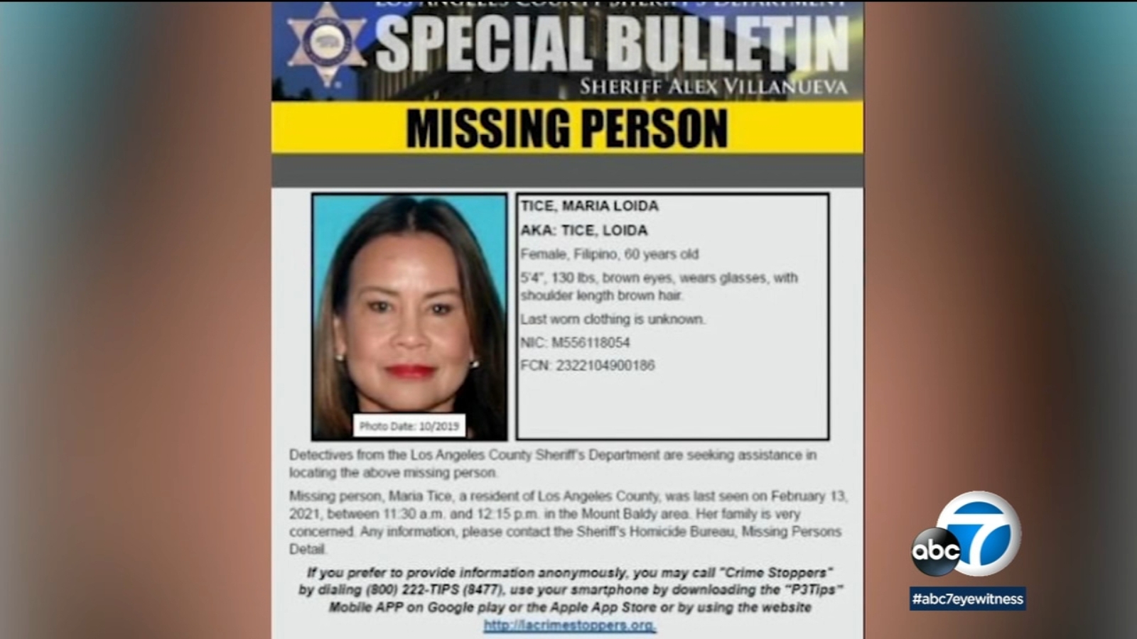 Maria Loida Tice: Deputies searching for missing hiker near Iron ...