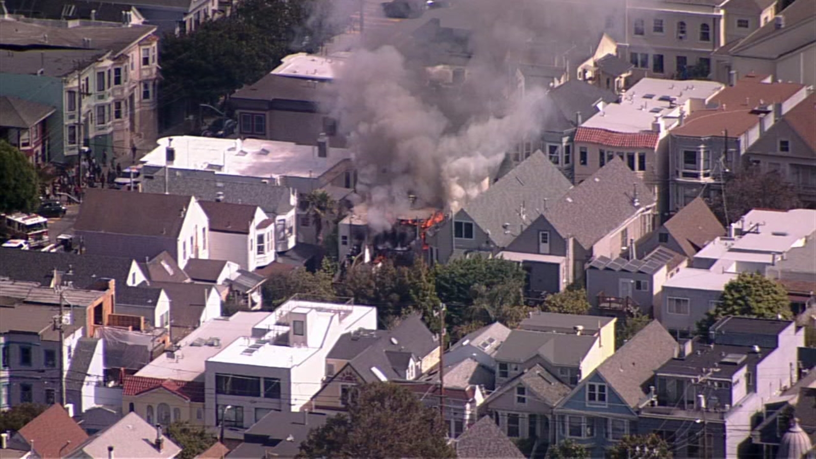 San Francisco firefighters battle structure fire in Castro District ...