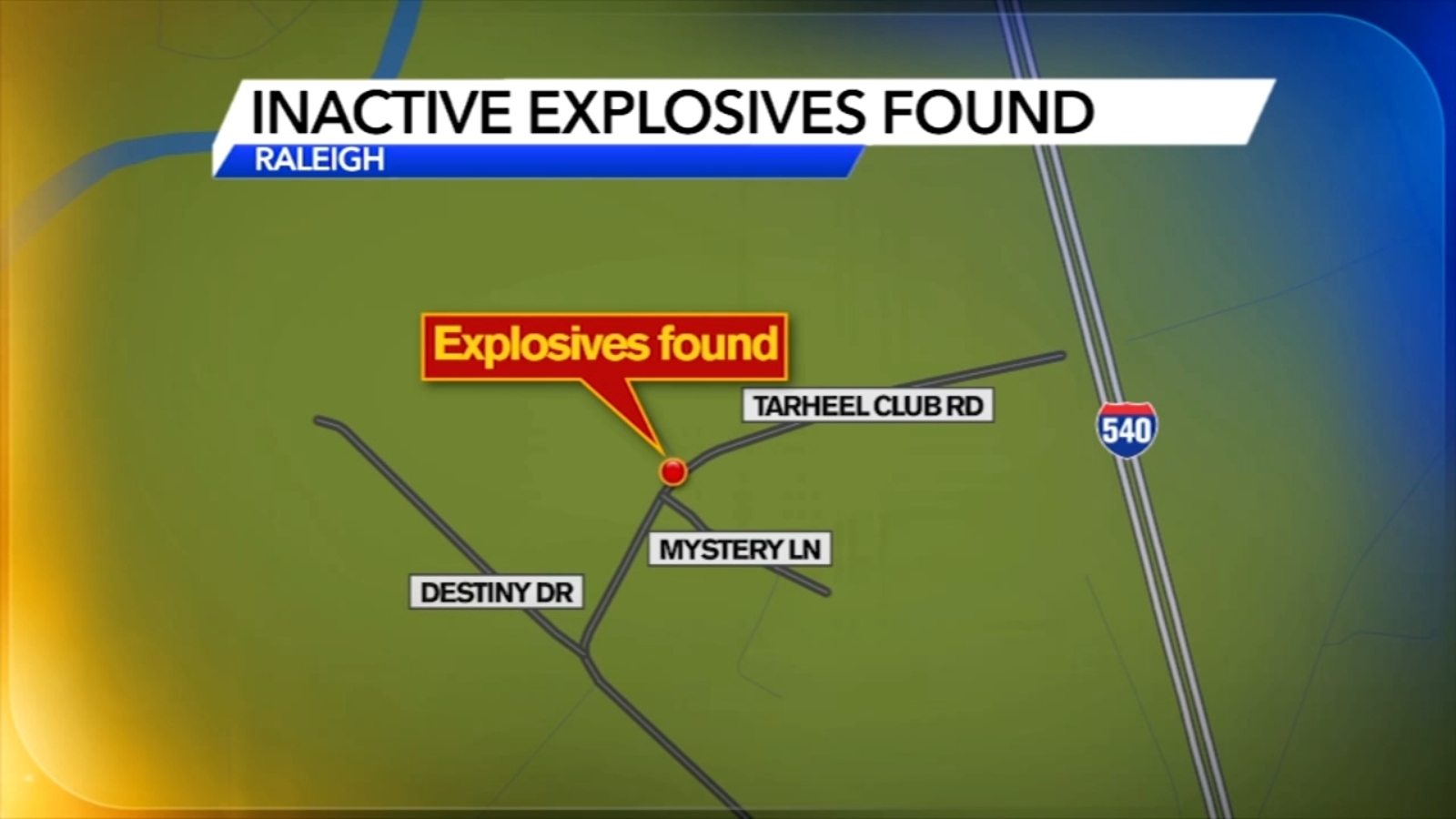 Homes evacuated after decades-old explosive found in Wake County yard ...