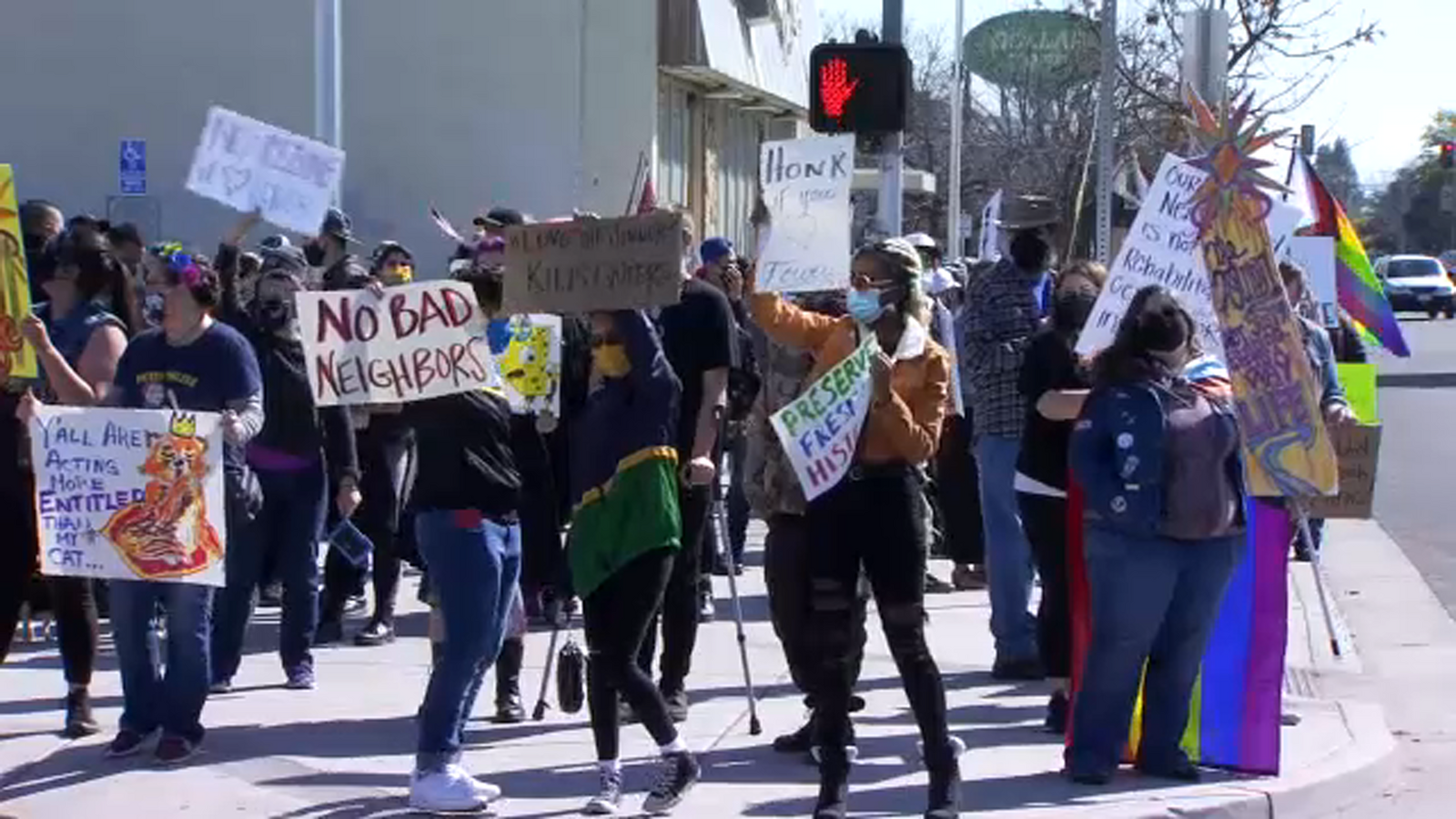Protesters gather outside Tower Theatre after court allows sale - ABC30 ...