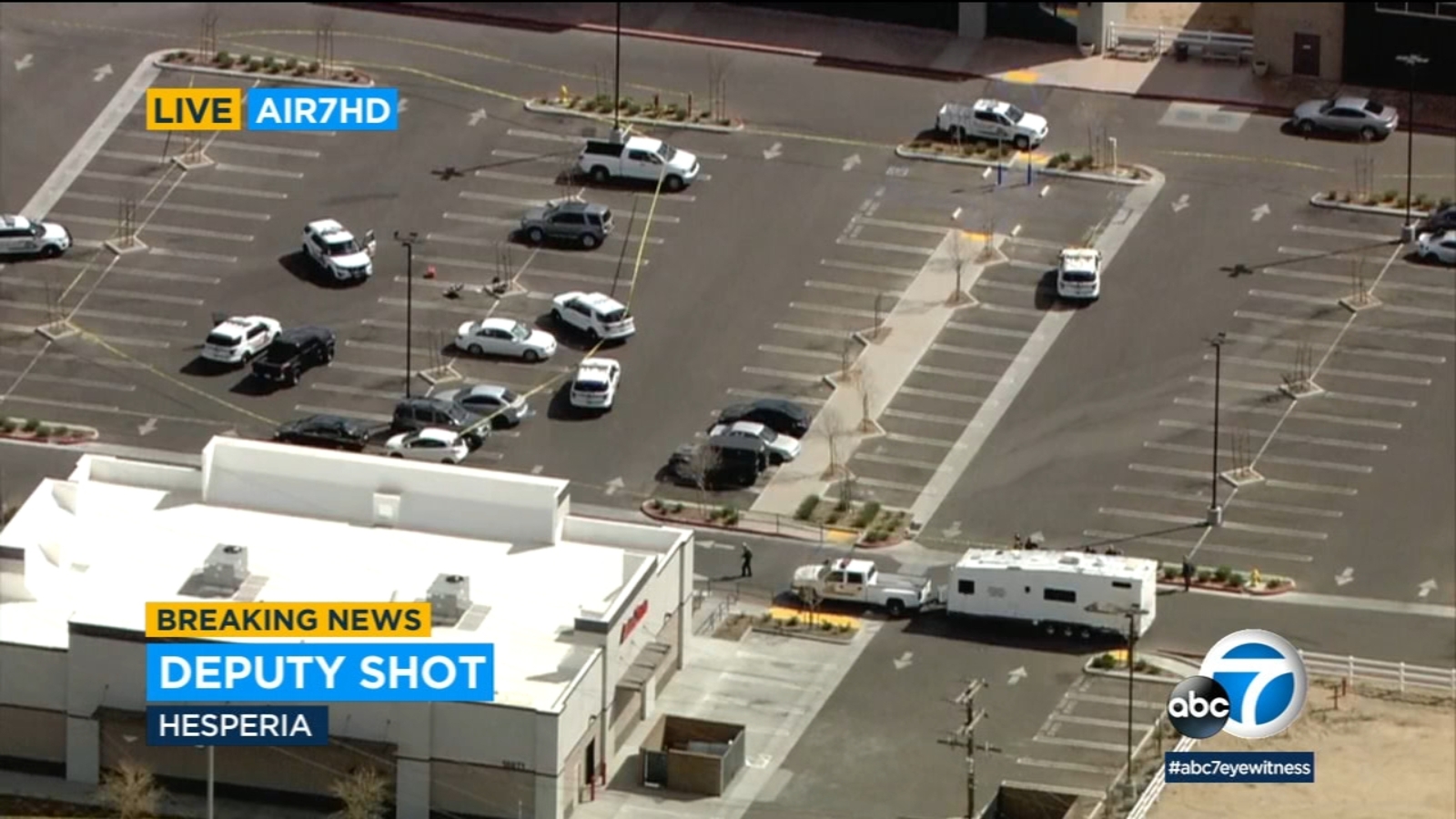 Deputy wounded in Hesperia shooting, suspect in custody - ABC7 Los Angeles