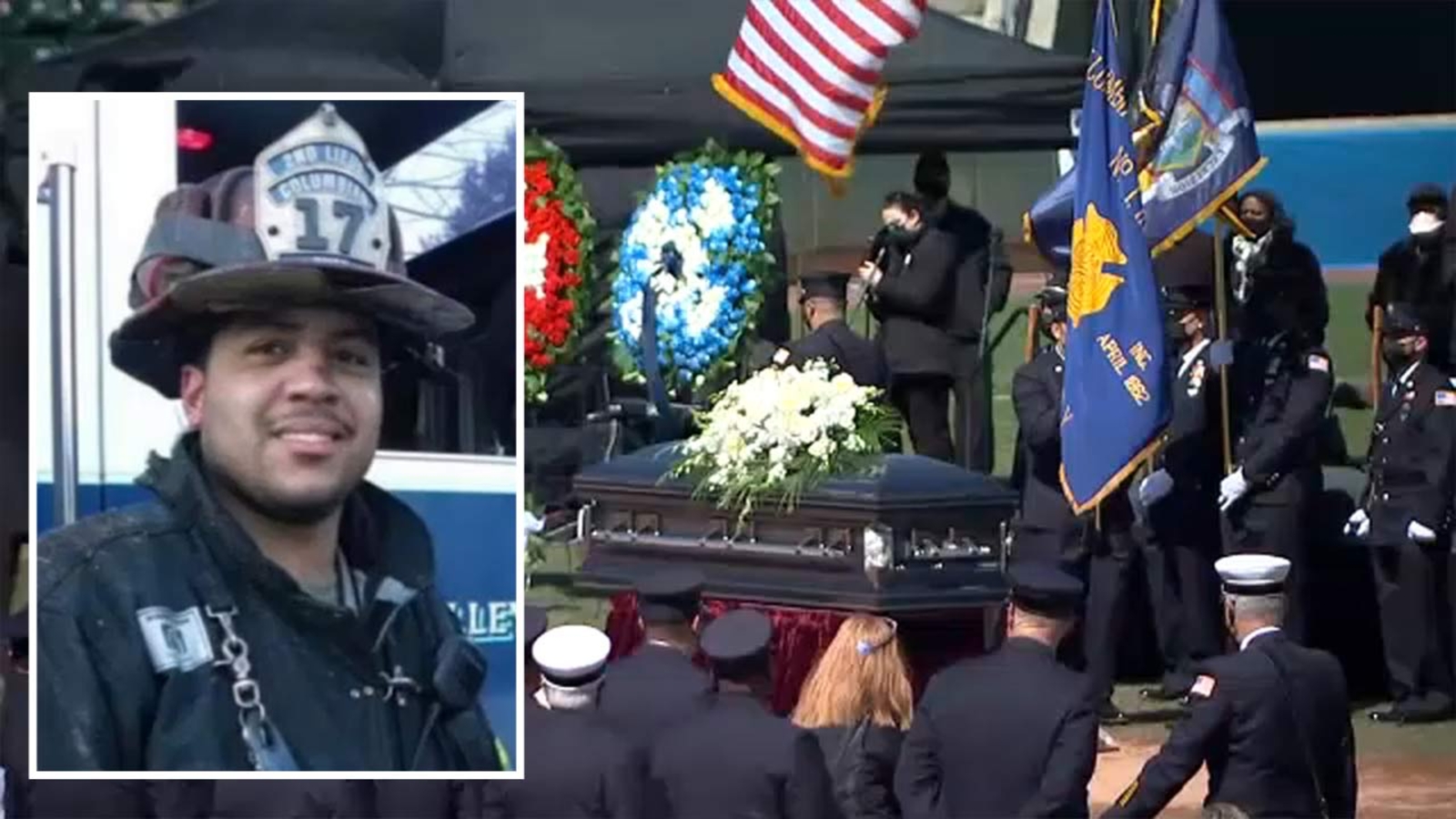 Spring Valley fire: Hundreds bid final farewell to fallen New York ...