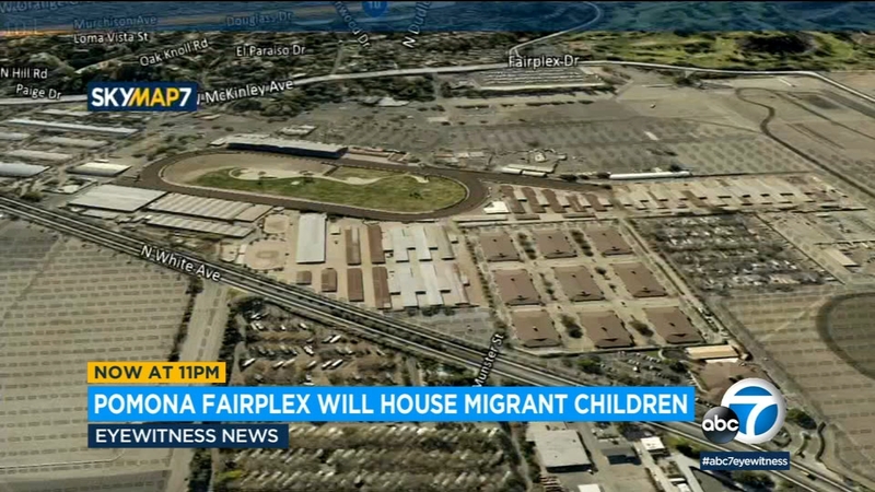 Pomona Fairplex to shelter unaccompanied migrant children - ABC7 Los ...