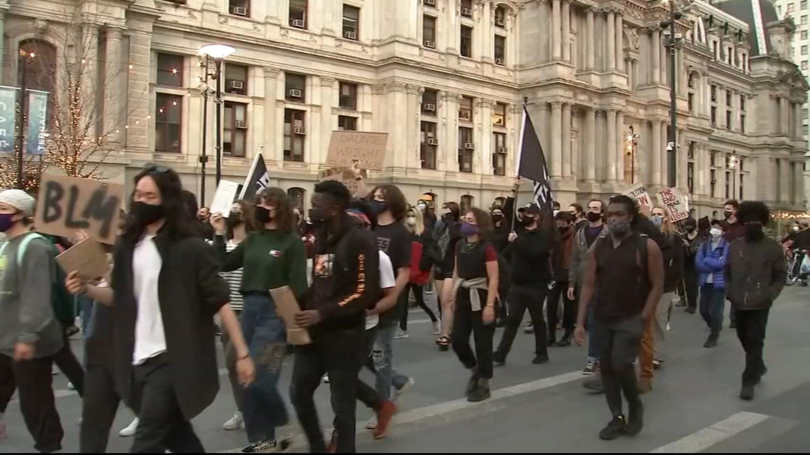 Daunte Wright shooting: Peaceful protesters in Philly march for man ...