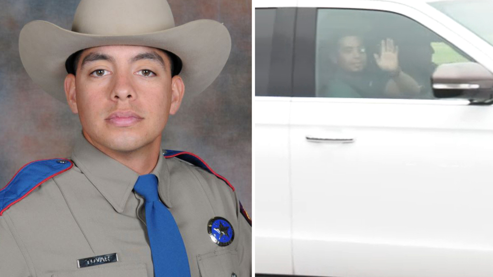 DPS Trooper Juan Tovar receives hero's welcome in Madisonville, Texas ...