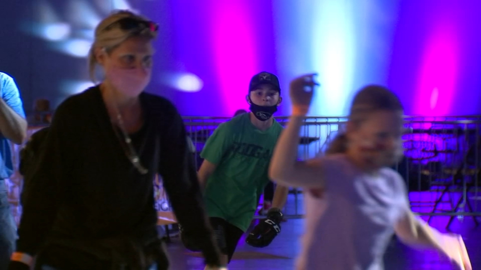 Good times roll at downtown Raleigh pop-up roller skating event - ABC11 ...