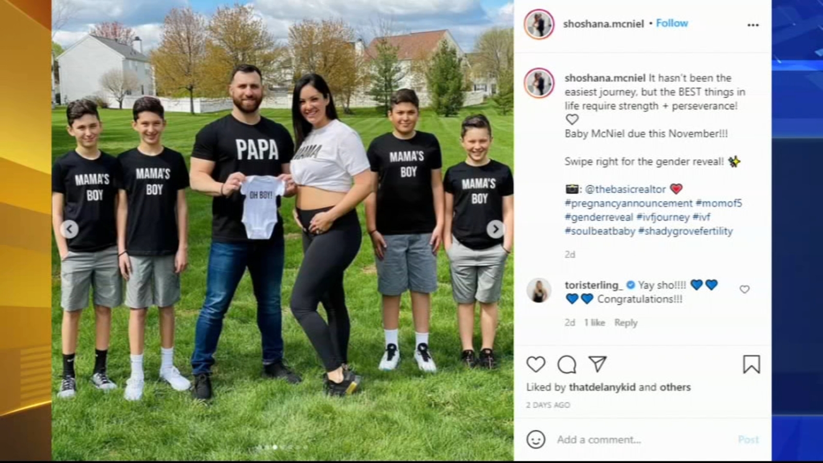 Oh boy! Shoshana expecting 5th baby - 6abc Philadelphia