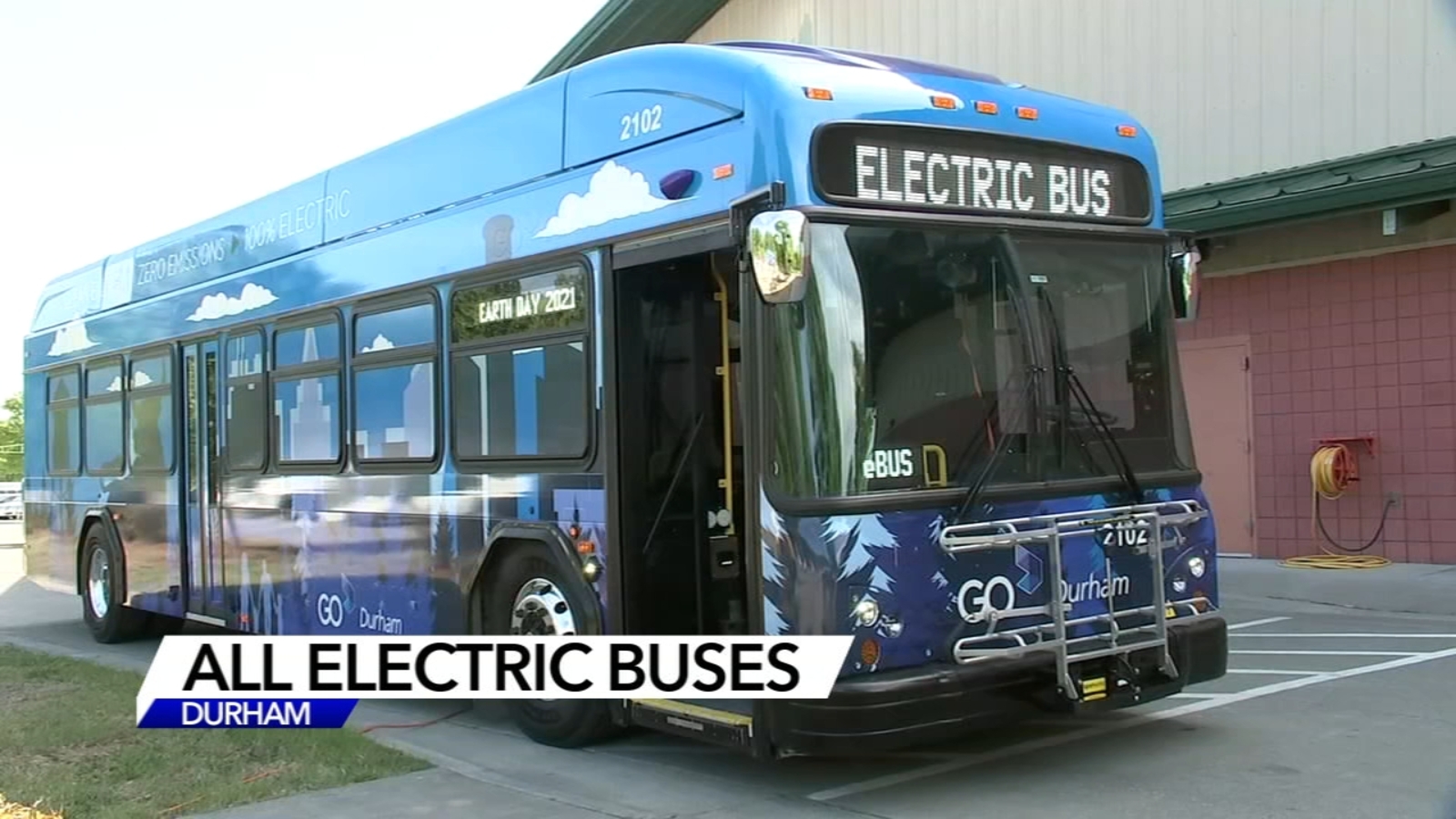 GoDurham adds two new electric buses on Earth Day - ABC11 Raleigh-Durham