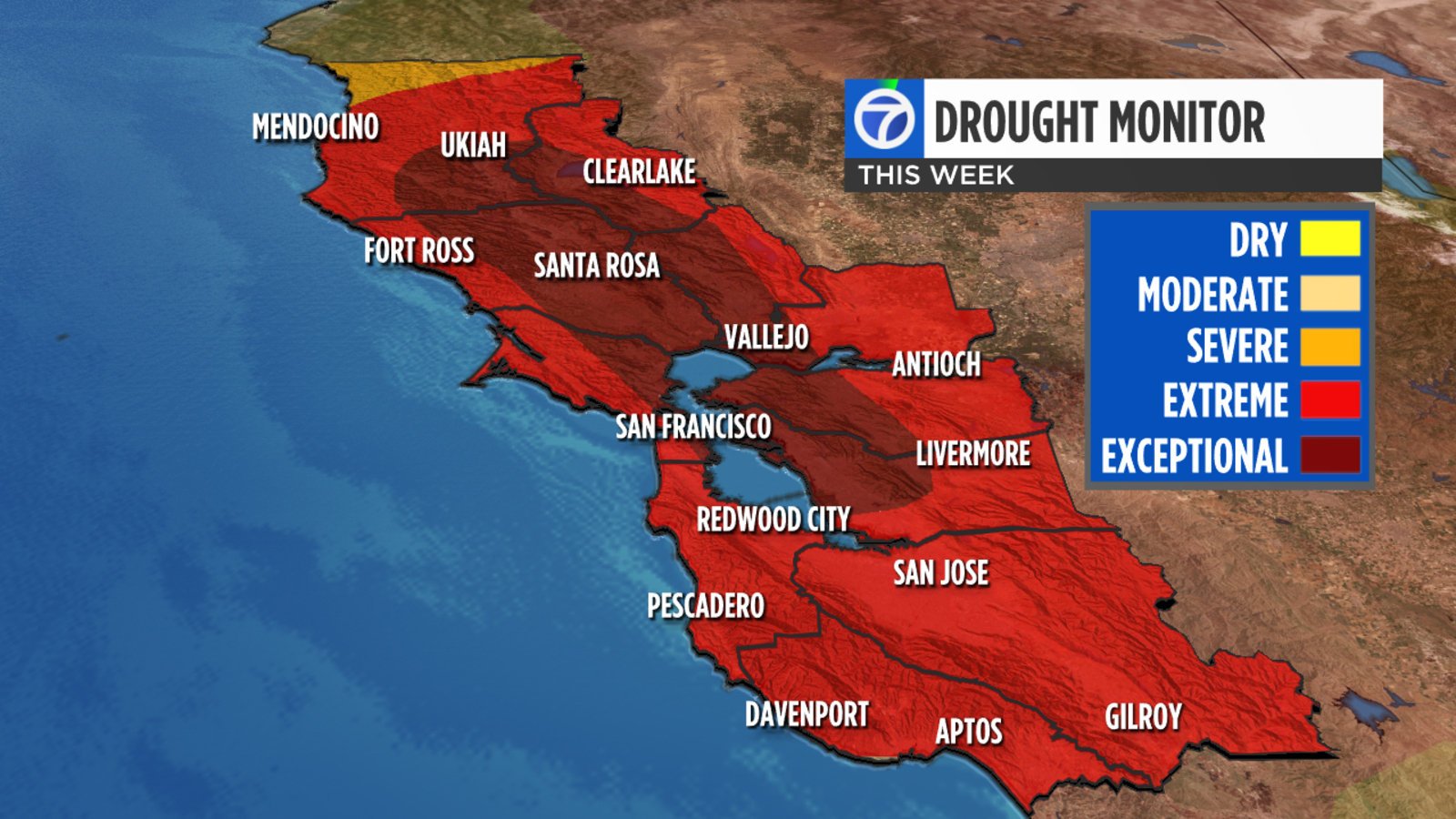 California drought worsens with parts of Bay Area now under ...