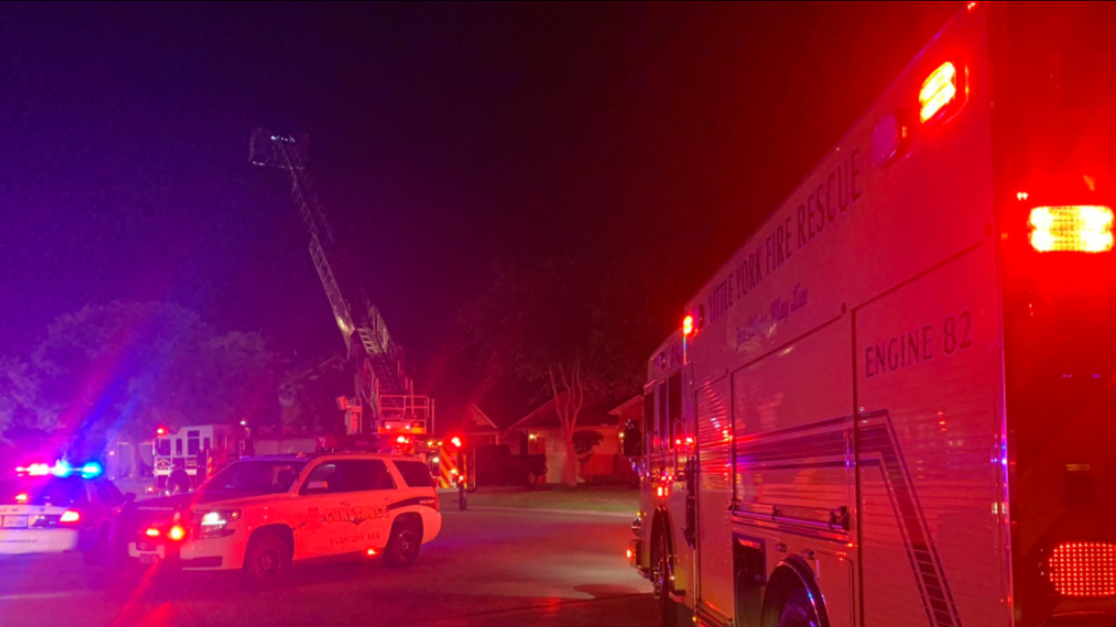 Woman and her dog rescued from NW Harris County house fire - ABC13 Houston