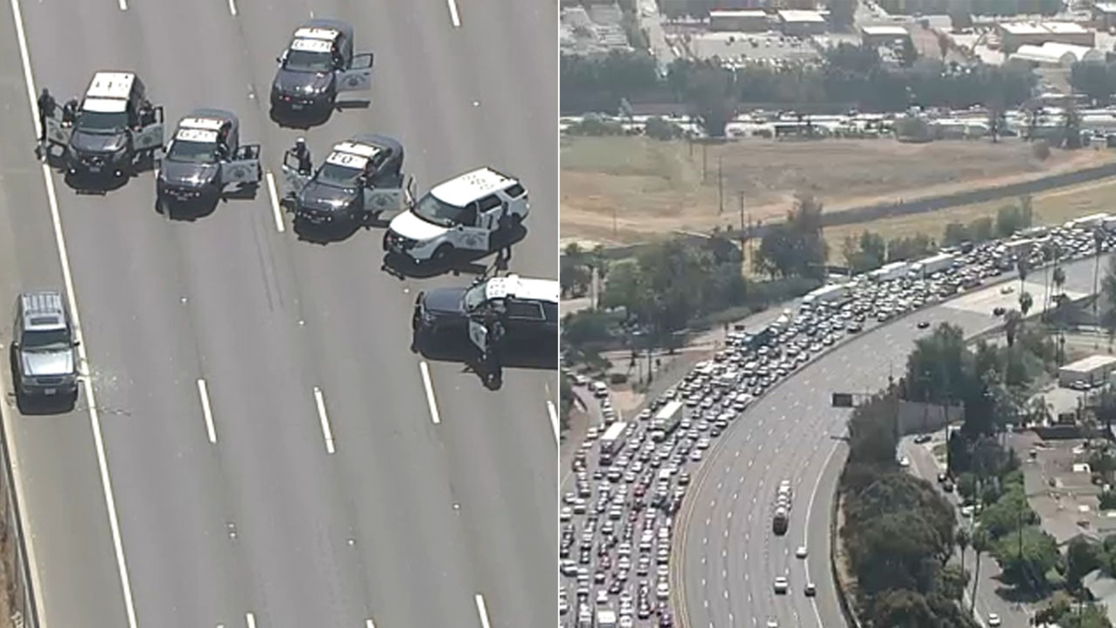 101 Freeway: CHP officers take SUV driver into custody after standoff ...