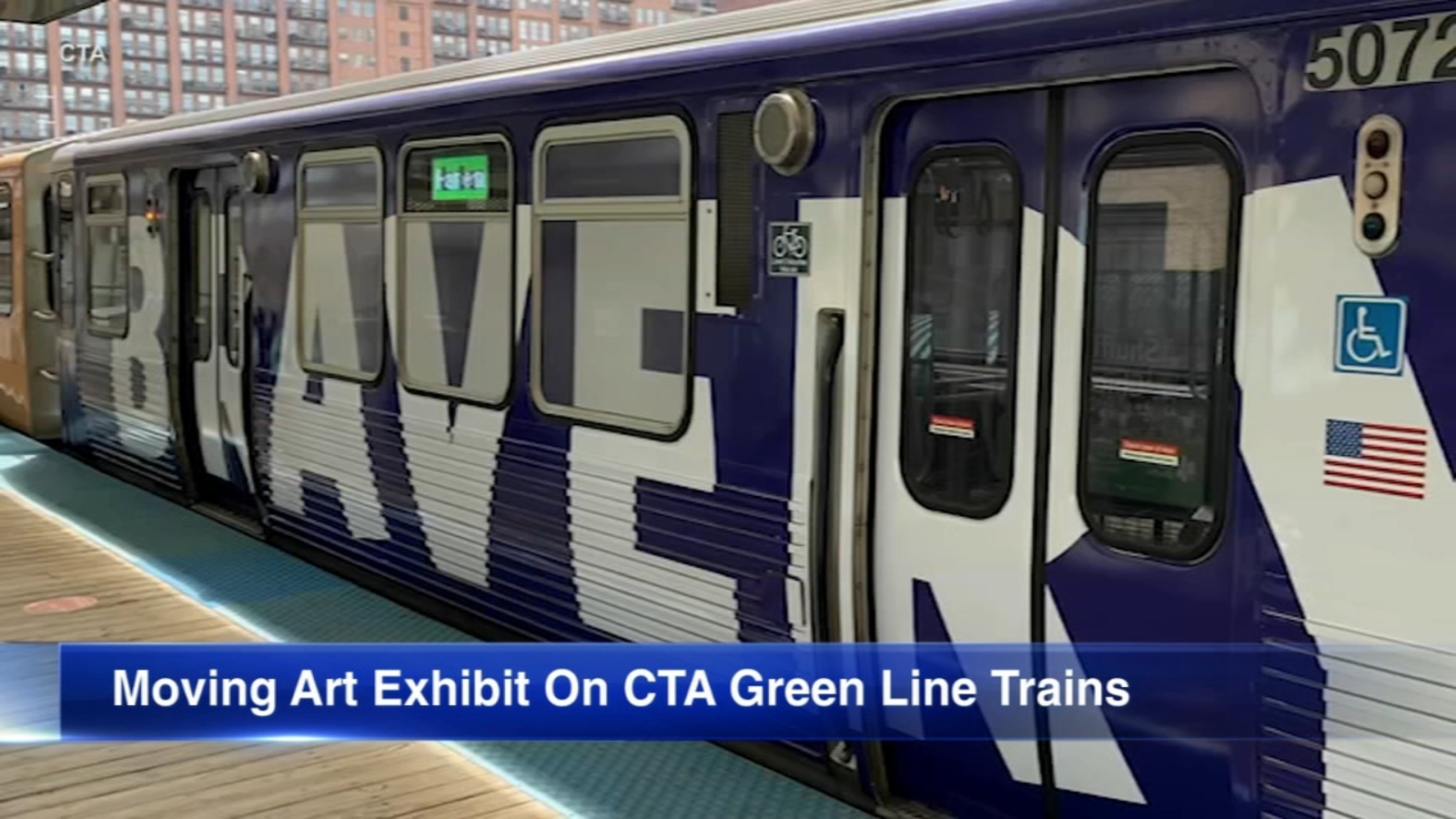 Moving art exhibit featured on CTA Green Line trains - ABC7 Chicago