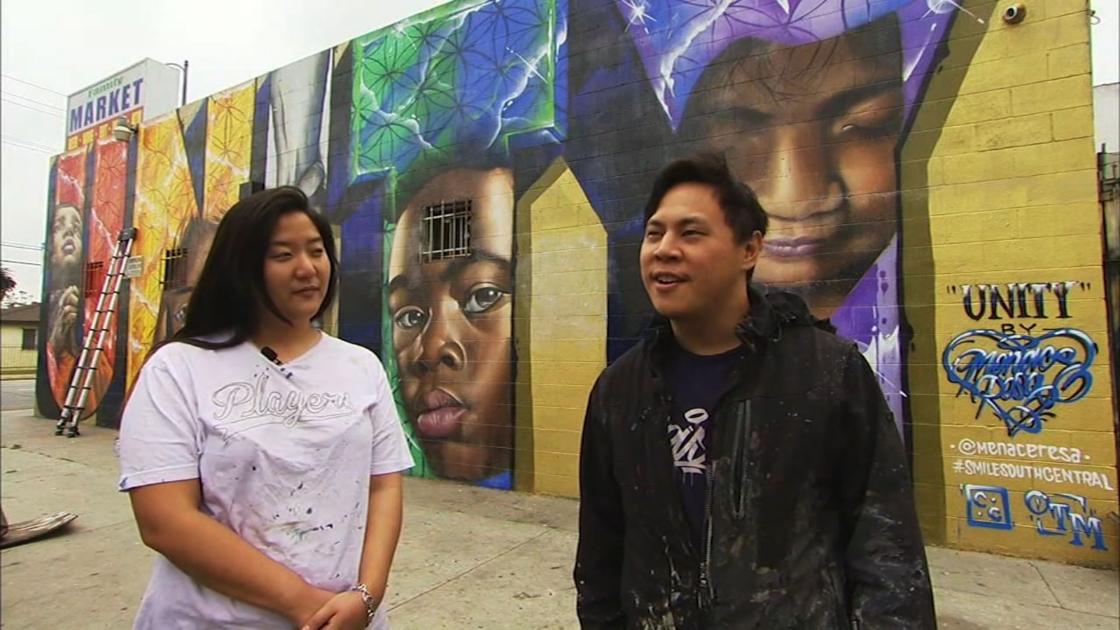 Muralists use their art to spread positive energy and fight food ...