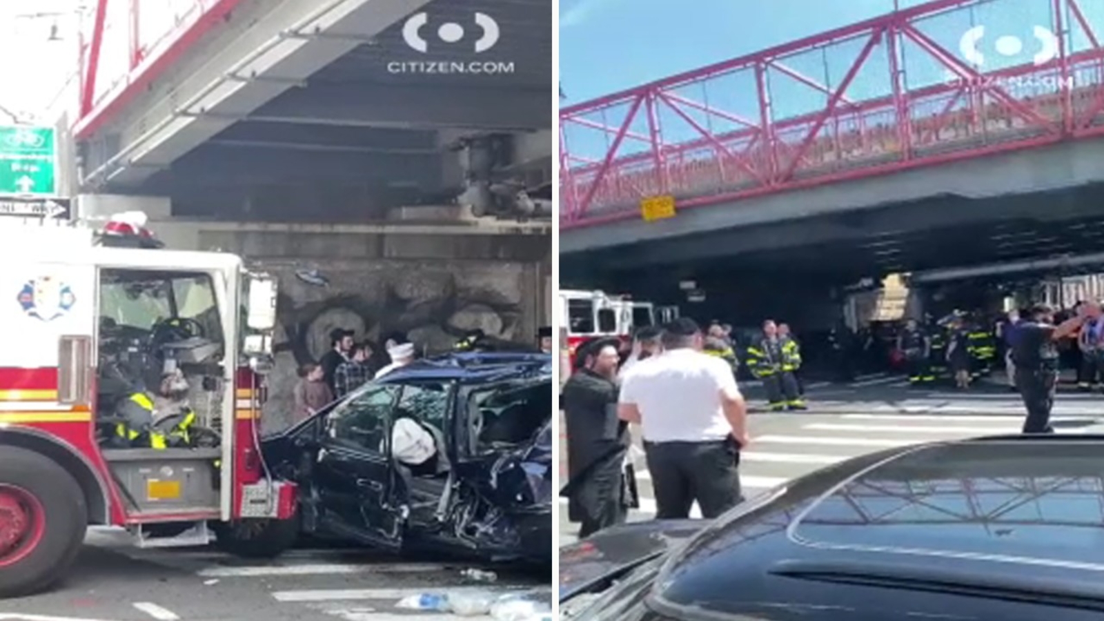 10 injured, including firefighters, after FDNY truck and car collide in ...