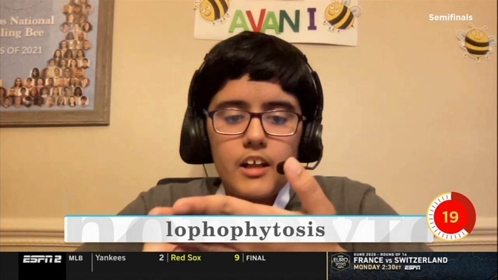 Avani Joshi of Roscoe, Illinois, a finalist in 2021 Scripps National Spelling Bee - ABC7 Chicago