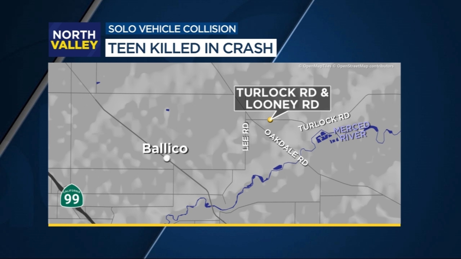 17-year-old killed in rollover crash in Merced County - ABC30 Fresno