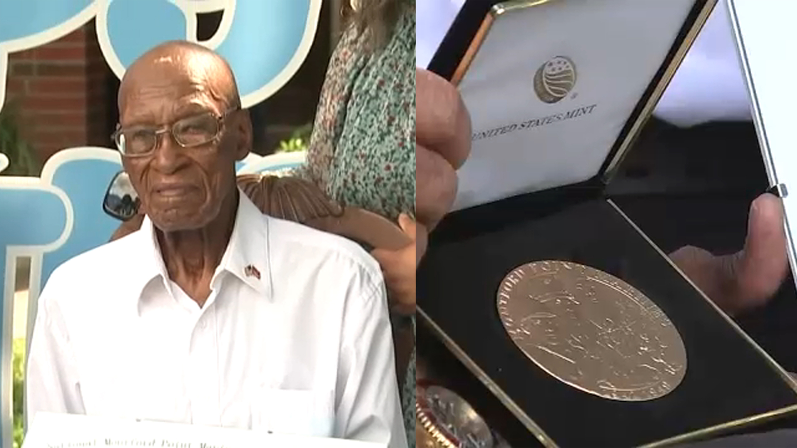 World War II veteran Arthur Jackson awarded Congressional Gold Medal on ...