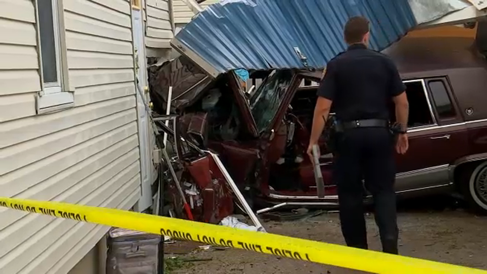 Driver Dies After Losing Control Crashing Into Home In Williston Park
