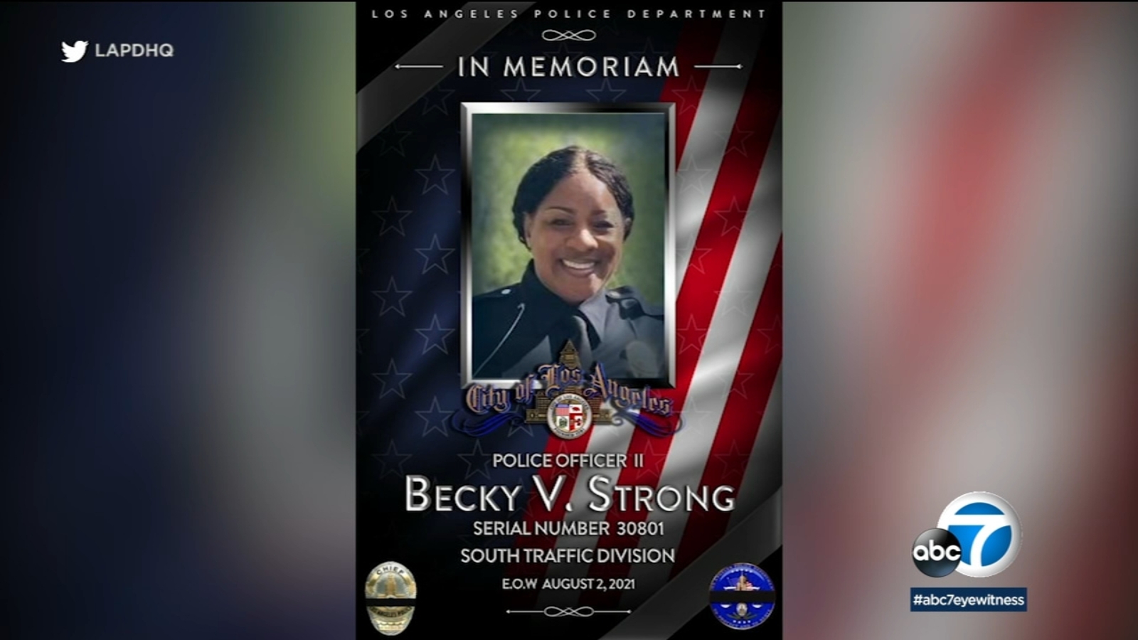 Procession honors LAPD officer who died of COVID-19 complications ...