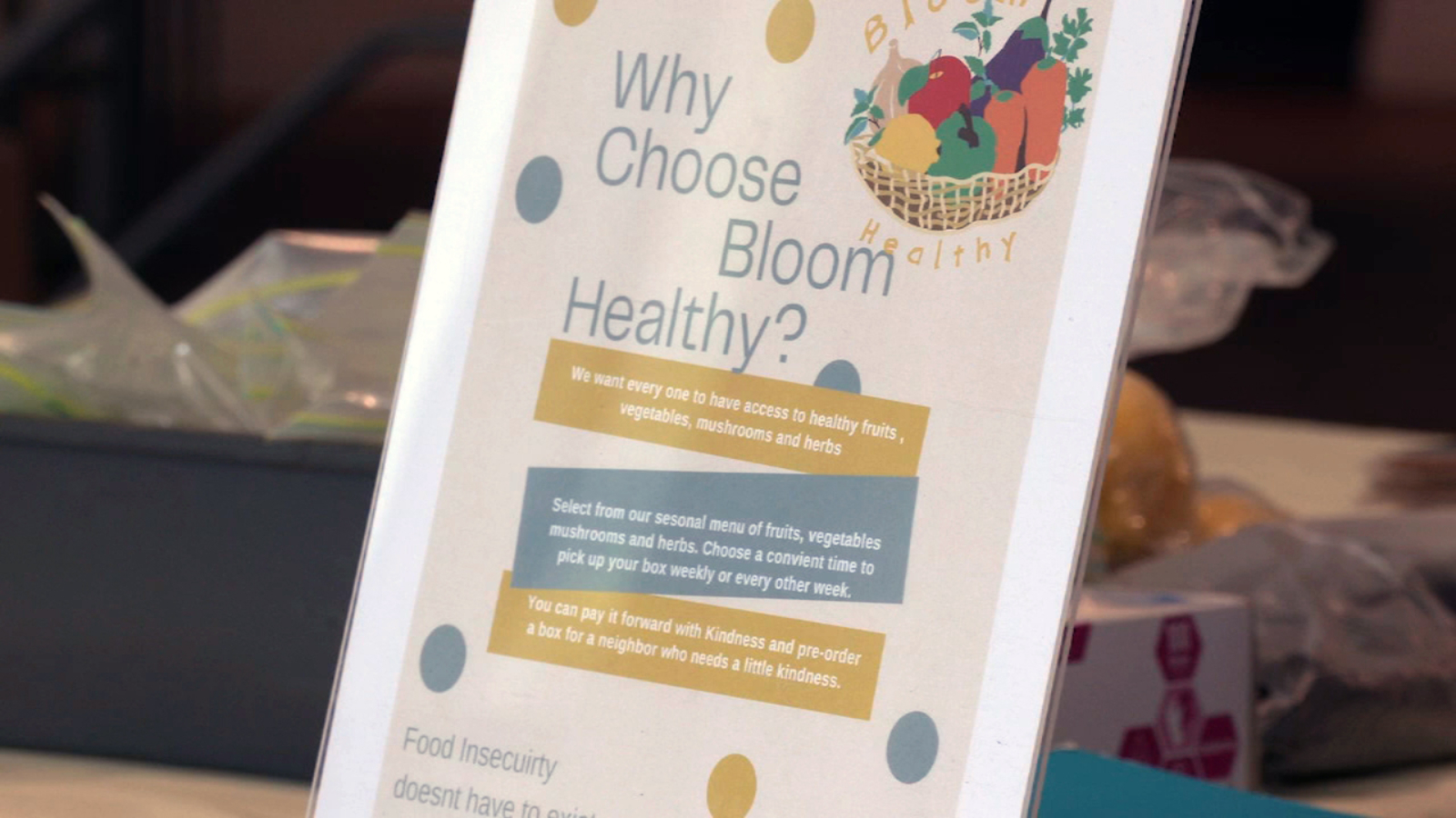 Bloom Healthy fighting food insecurity one box at a time - ABC7 New York