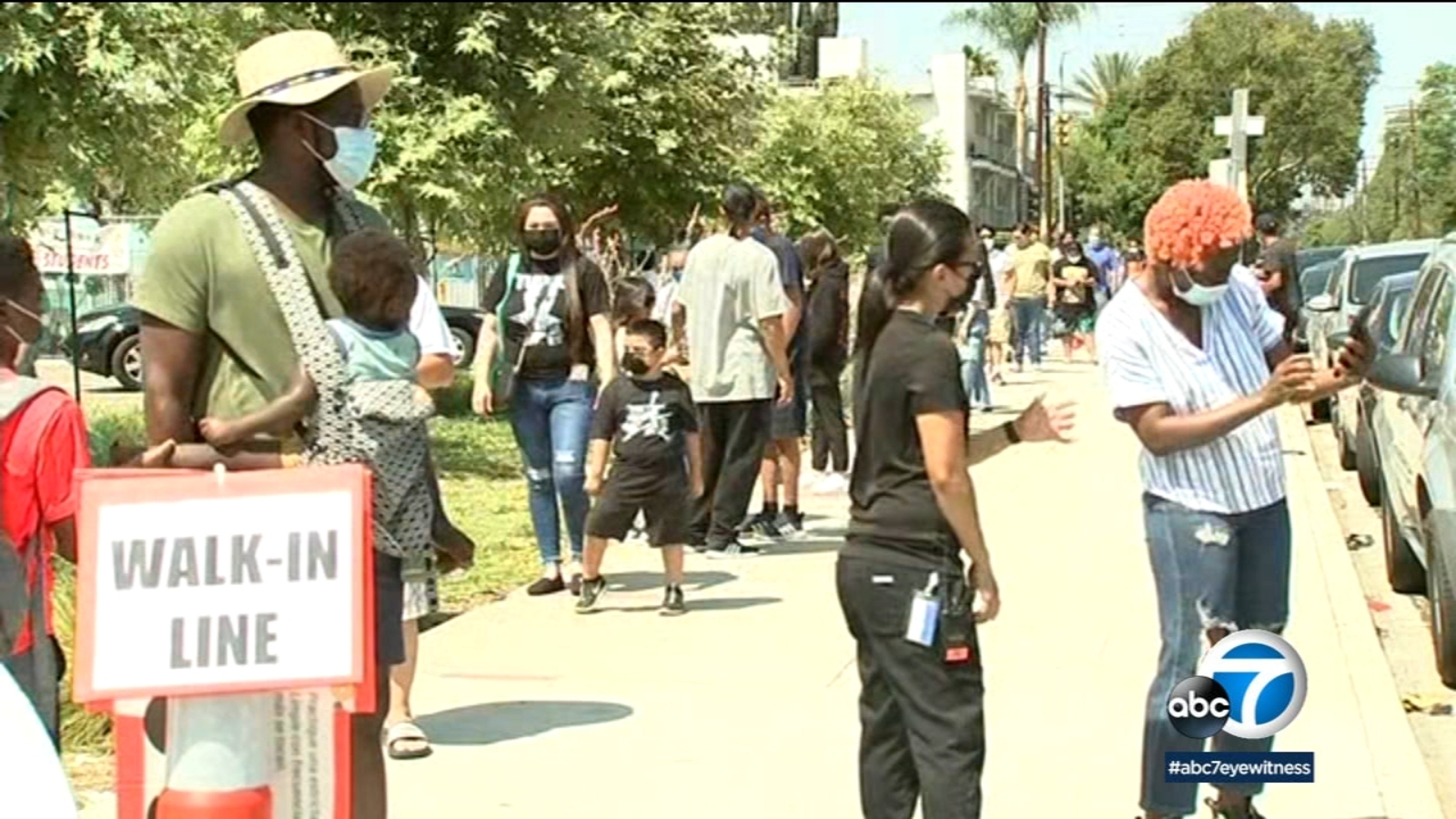 Lausd Students Staff Head To Covid 19 Testing Sites Ahead Of First Day