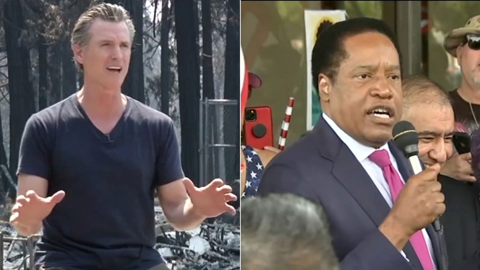 California recall: Governor Gavin Newsom on Larry Elder's climate ...