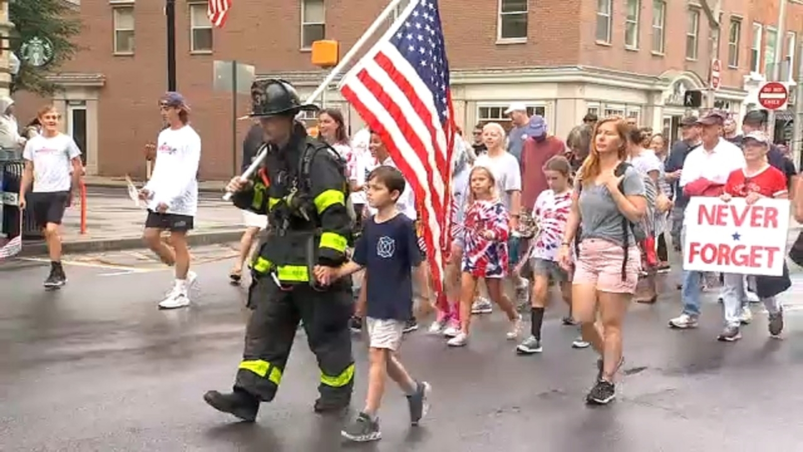 Parade Held In Morristown New Jersey To Honor First Responders Who