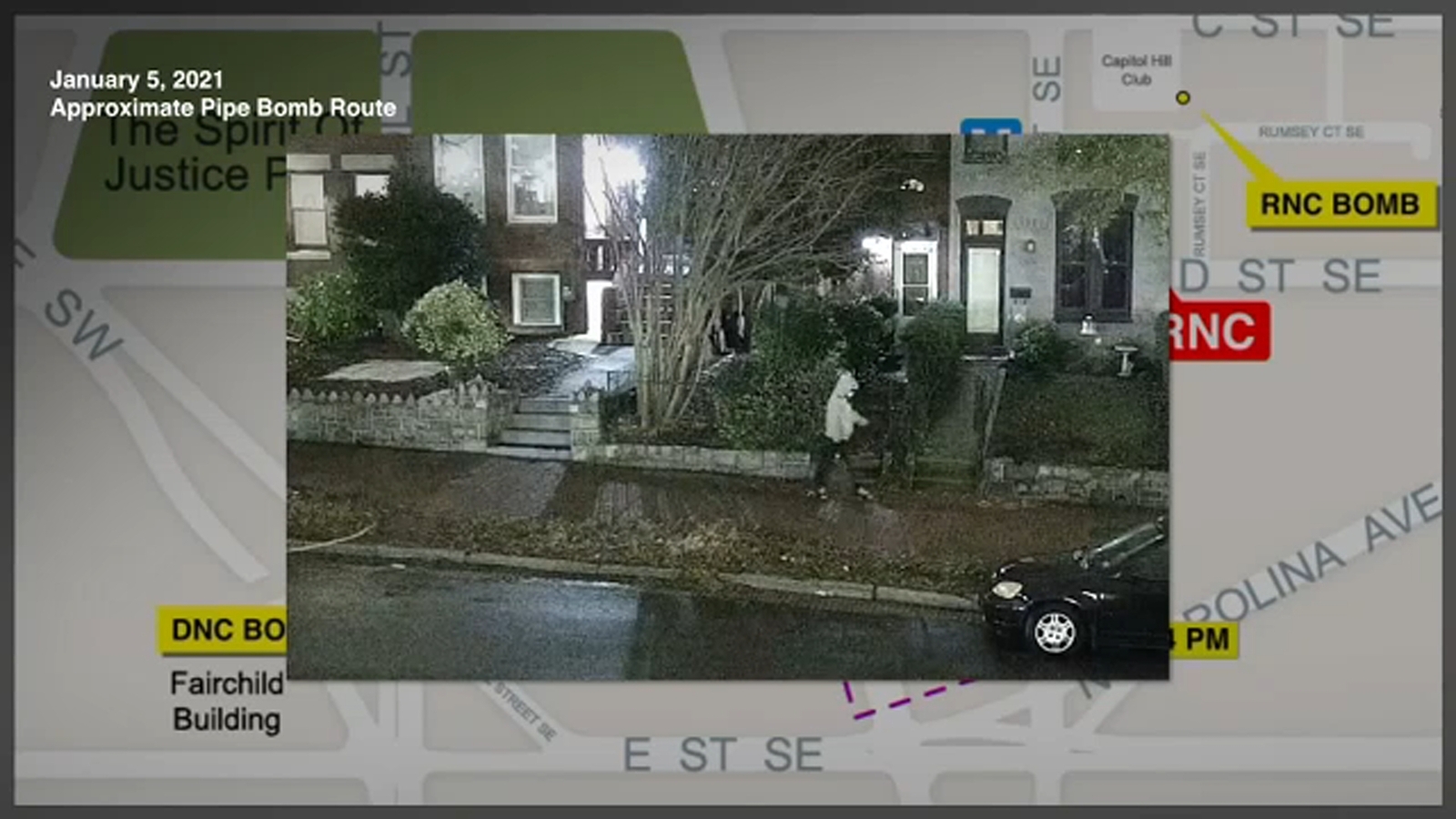 FBI releases new videos of suspect who planted pipe bombs outside RNC ...