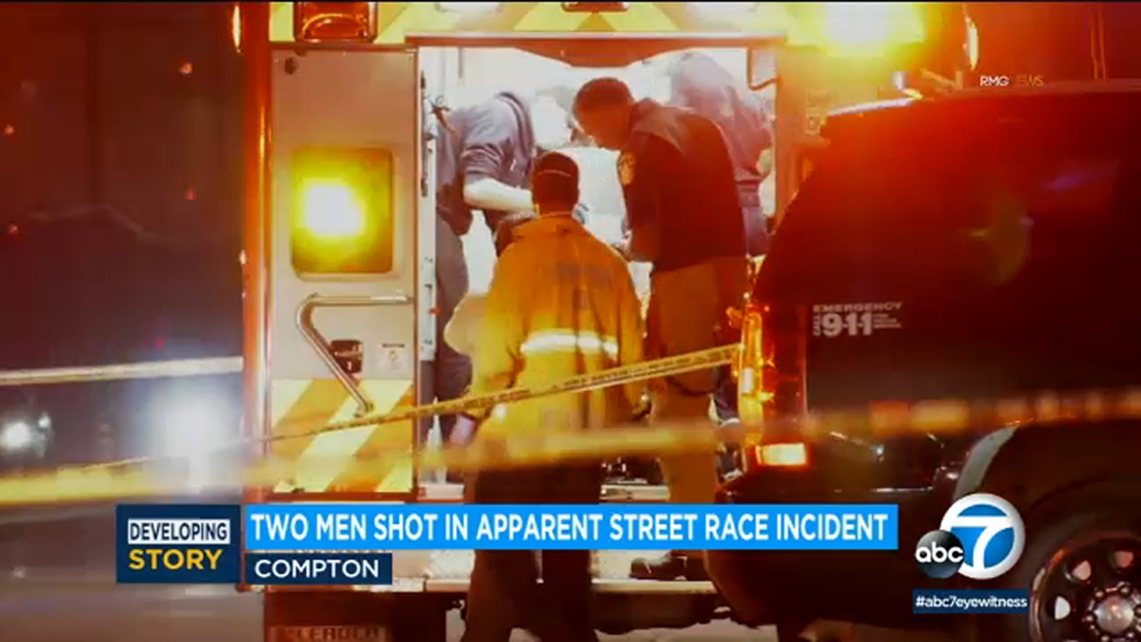 2 shot in Compton during street racing event - ABC7 Los Angeles