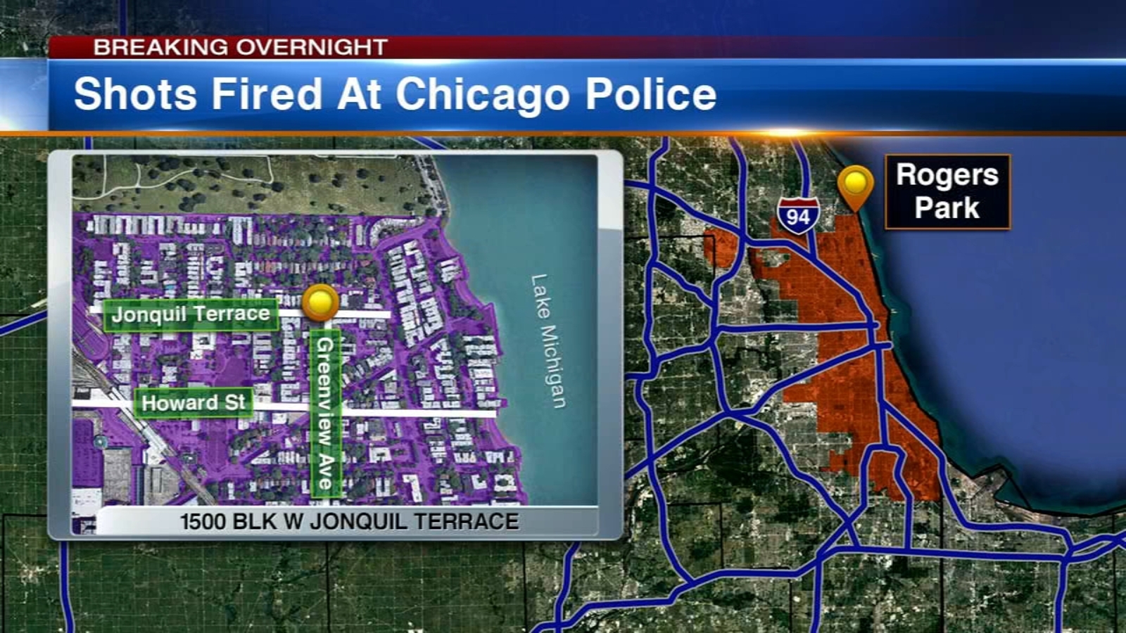 Chicago shooting: Shots fired at police officers in Rogers Park; 1 in ...