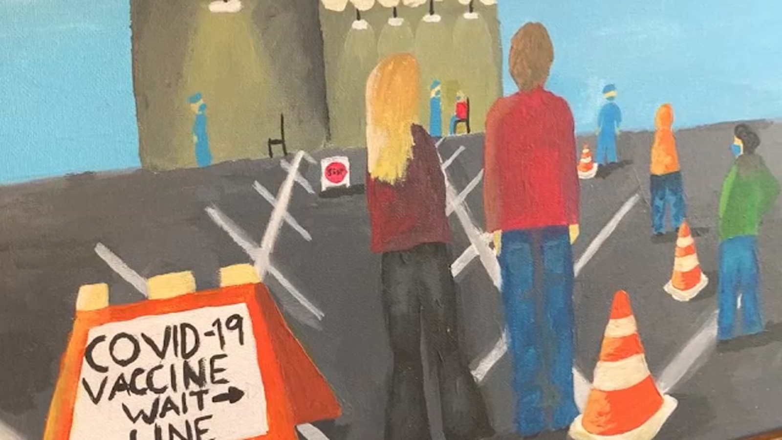 Student uses painting to cope with COVID-19 pandemic - ABC30 Fresno
