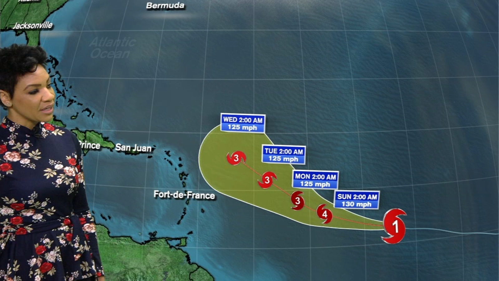 Hurricane Sam expected to rapidly intensify into major hurricane this ...