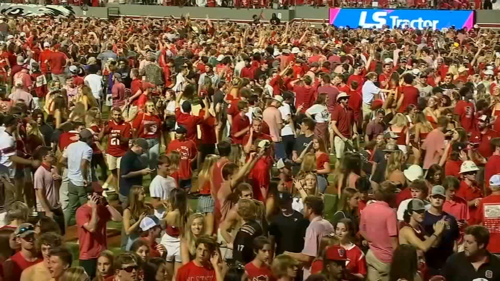 'It's crazy': Wolfpack fans ecstatic after upset of No. 9 Clemson ...