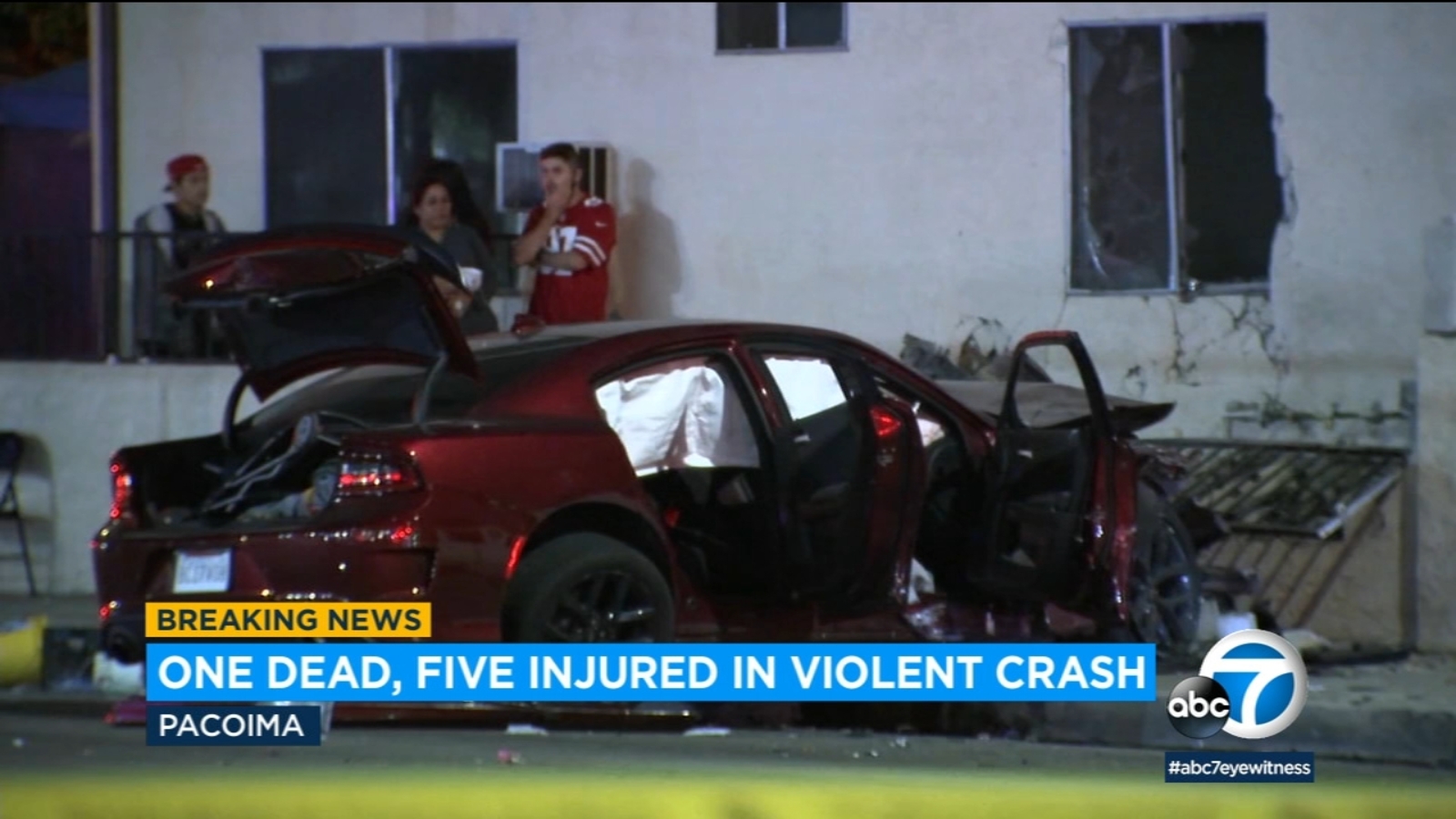 Pacoima crash leaves 1 dead, 5 injured - ABC7 Los Angeles