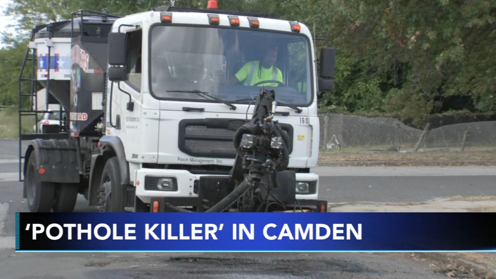 'Pothole killer' truck comes to Camden, New Jersey to fix approximately ...