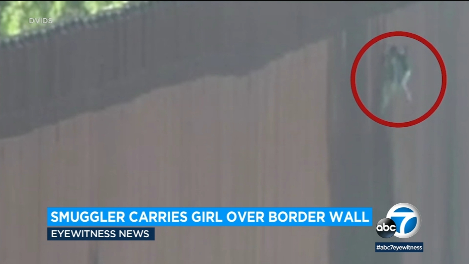 Smuggler carries 7-year-old girl over border wall, abandons her in ...
