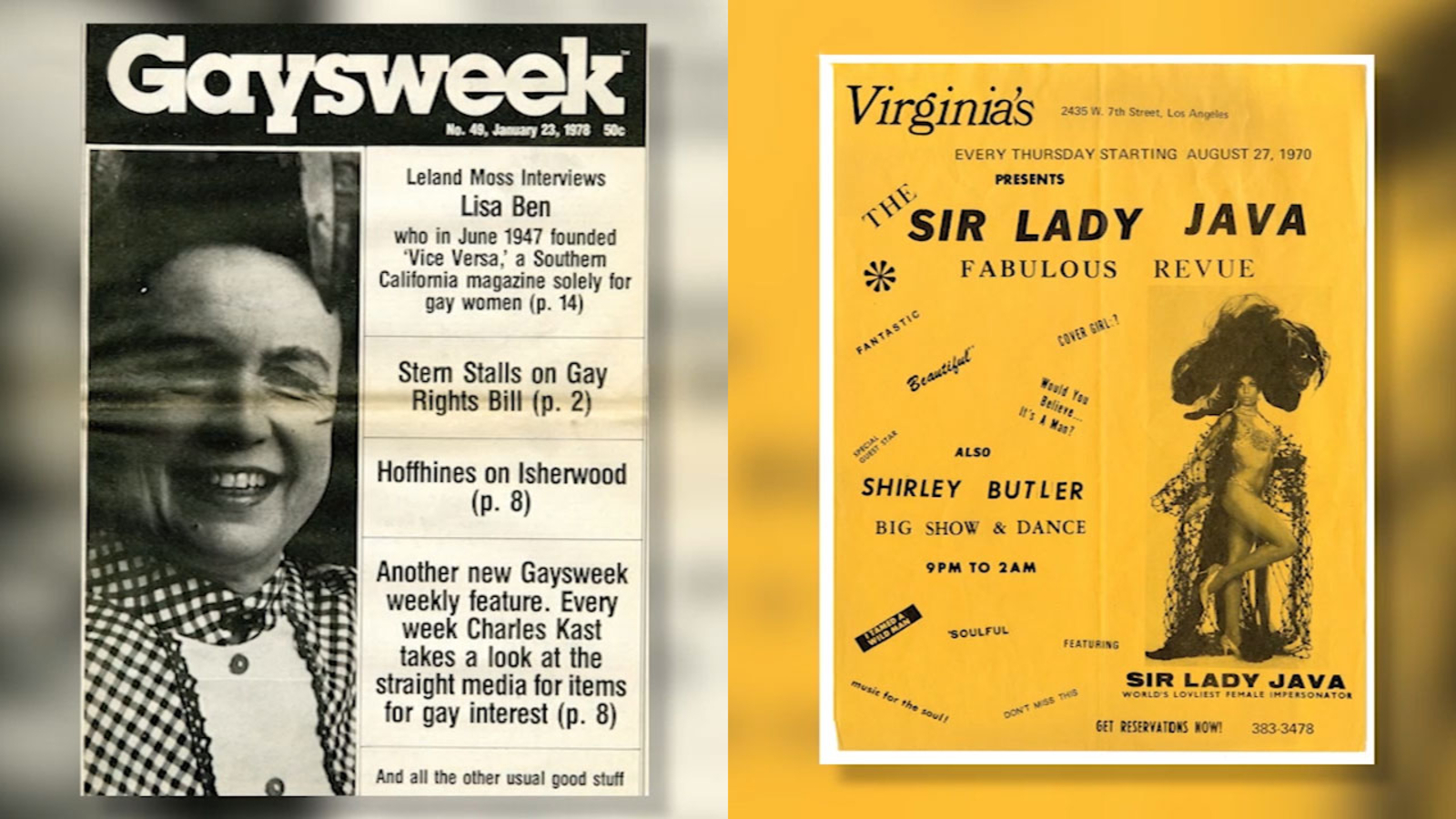 LGBTQ+ pioneers Lisa Ben, Sir Lady Java, among those featured at ONE ...