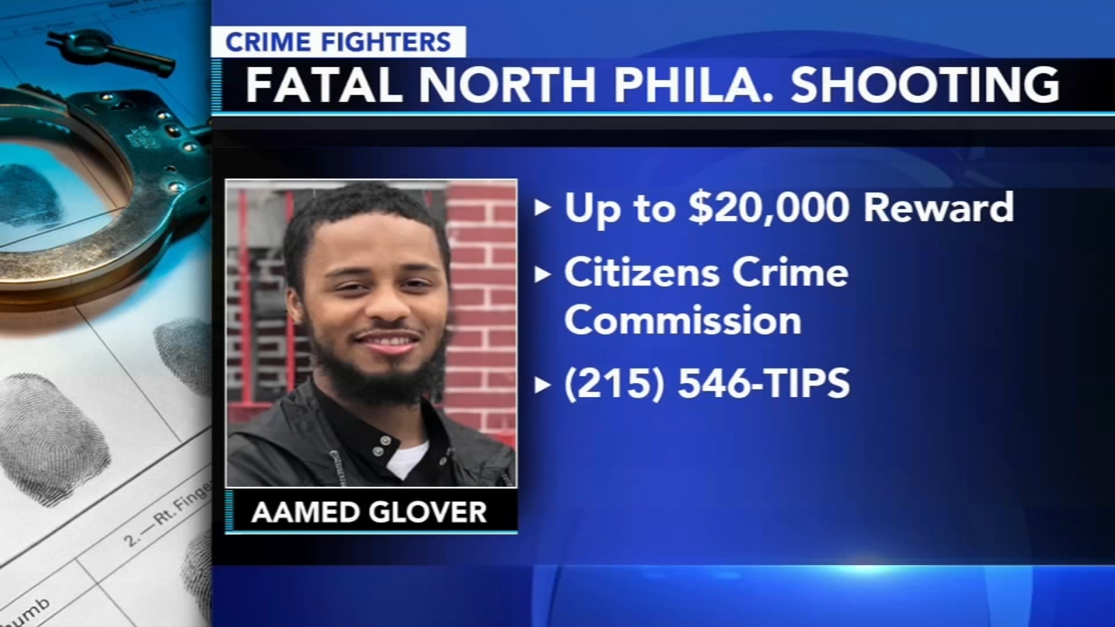 Aamed Glover murder: $20,000 reward offered in connection with murder ...