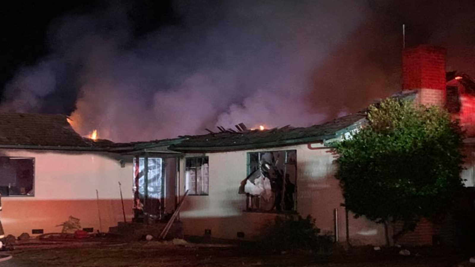 Crews battling house fire in Tulare County - ABC30 Fresno