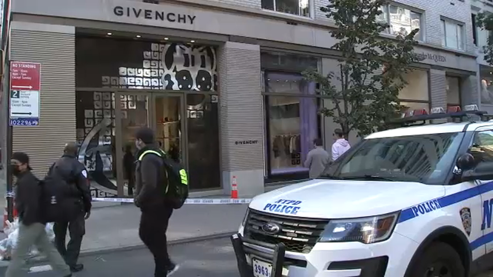 Givenchy store shelves stripped bare in Upper East Side, Manhattan ...