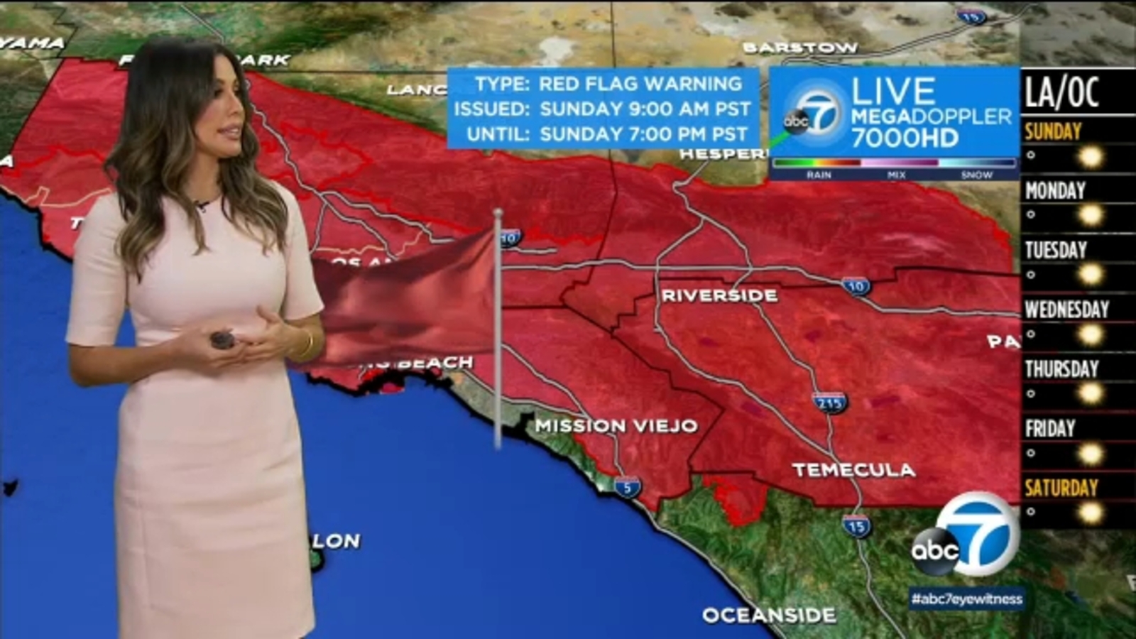 Latest weather with Leslie Lopez - ABC7 Los Angeles