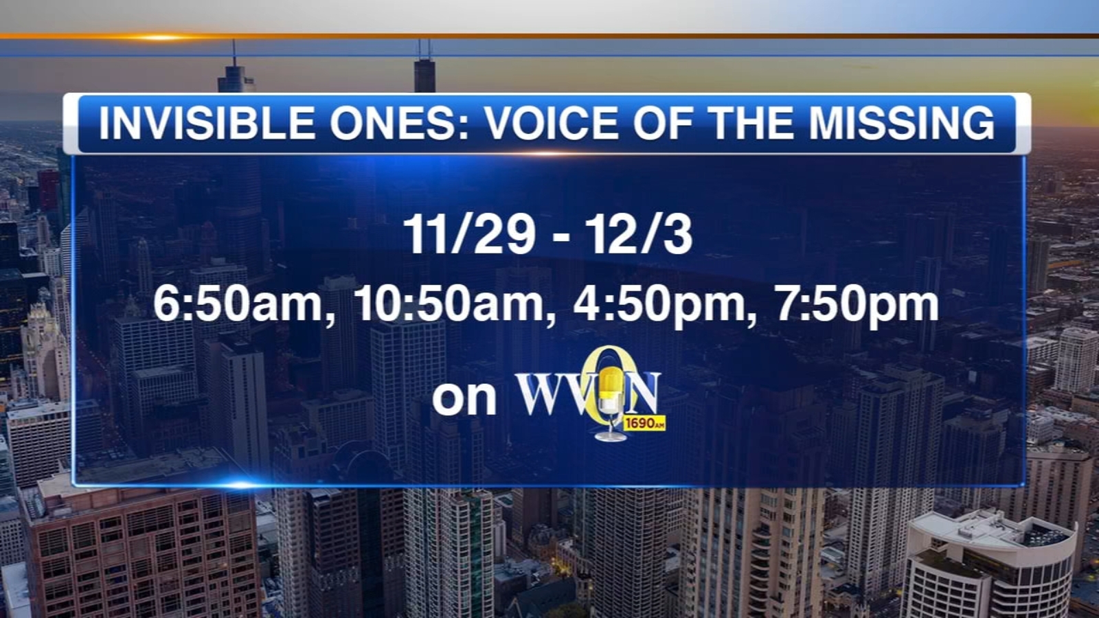 WVON Radio to air docuseries on missing women, girls in Chicago - ABC7 ...